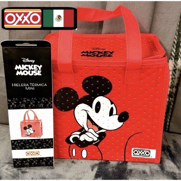 Disney | Other | Disney Red Mickey Mouse Mini Insulated Lunch Bag Oxxo ...